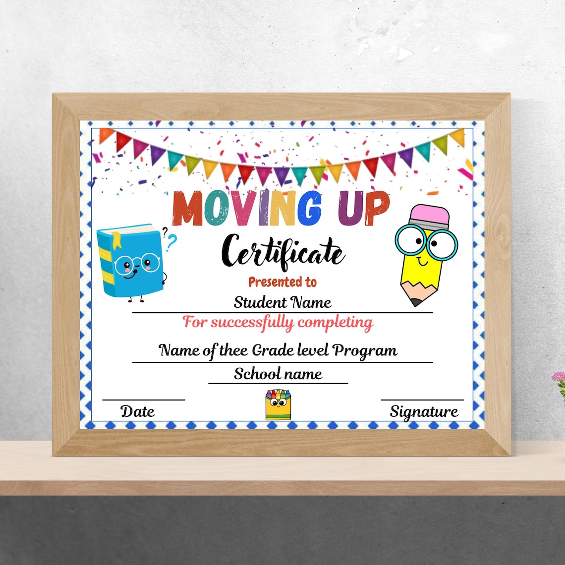Editable Preschool Moving up Certificate, Prek Moving up Certificate, Preschool Graduation ...