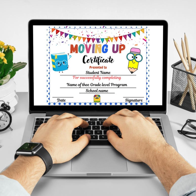 Editable Preschool Moving up Certificate, Prek Moving up Certificate ...