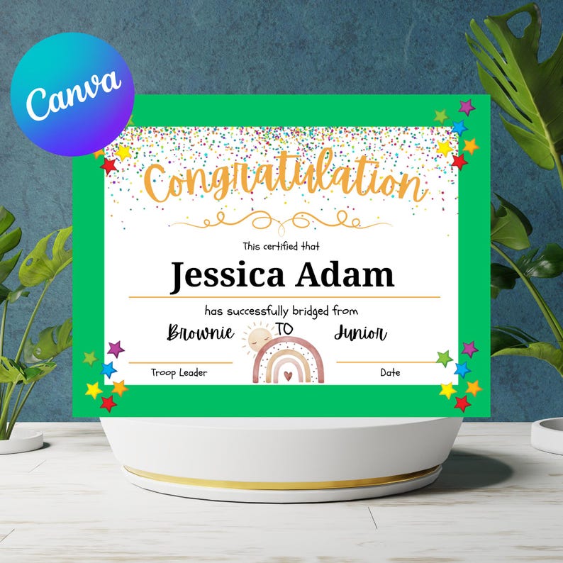 Congratulations Certificate Template Children's Certificate of ...