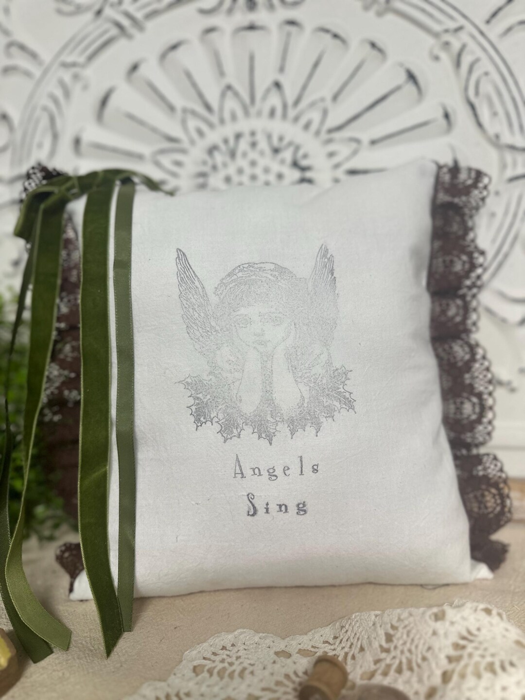 Angels Sing Handmade Christmas Decorative Pillow - Etsy