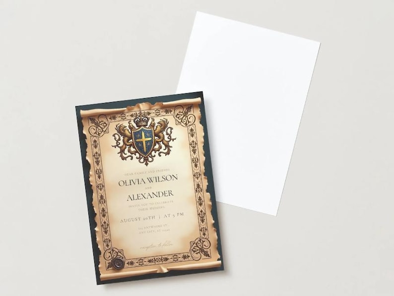 Medieval Party Invite, Medieval Invite, Printable Party Invite ...