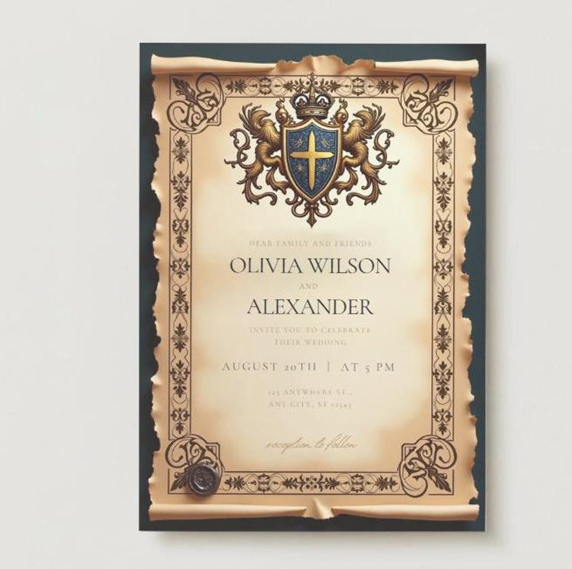 Medieval Party Invite, Medieval Invite, Printable Party Invite ...