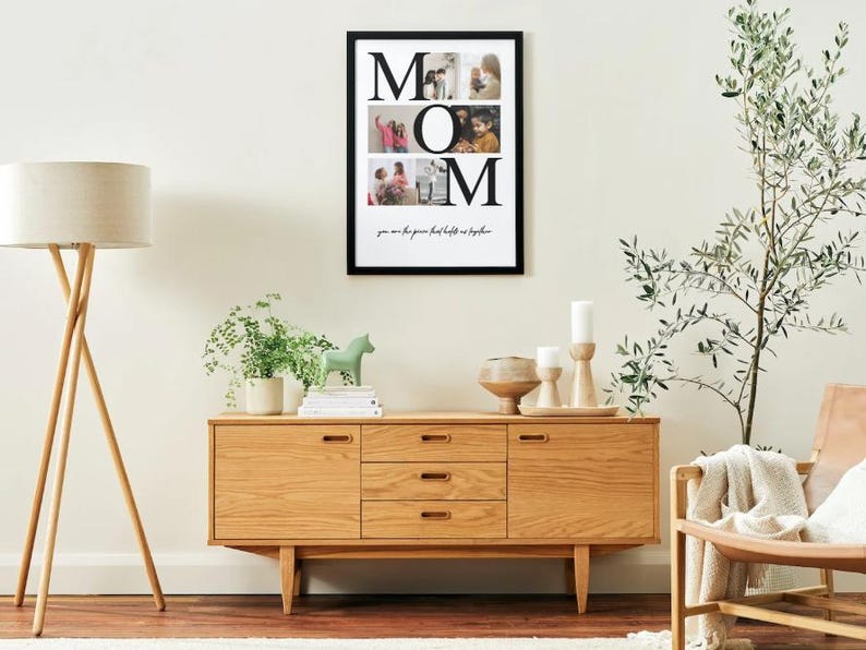 Custom Mum Photo Collage TEMPLATE, Gift for Mother, Mother's Day Gift ...