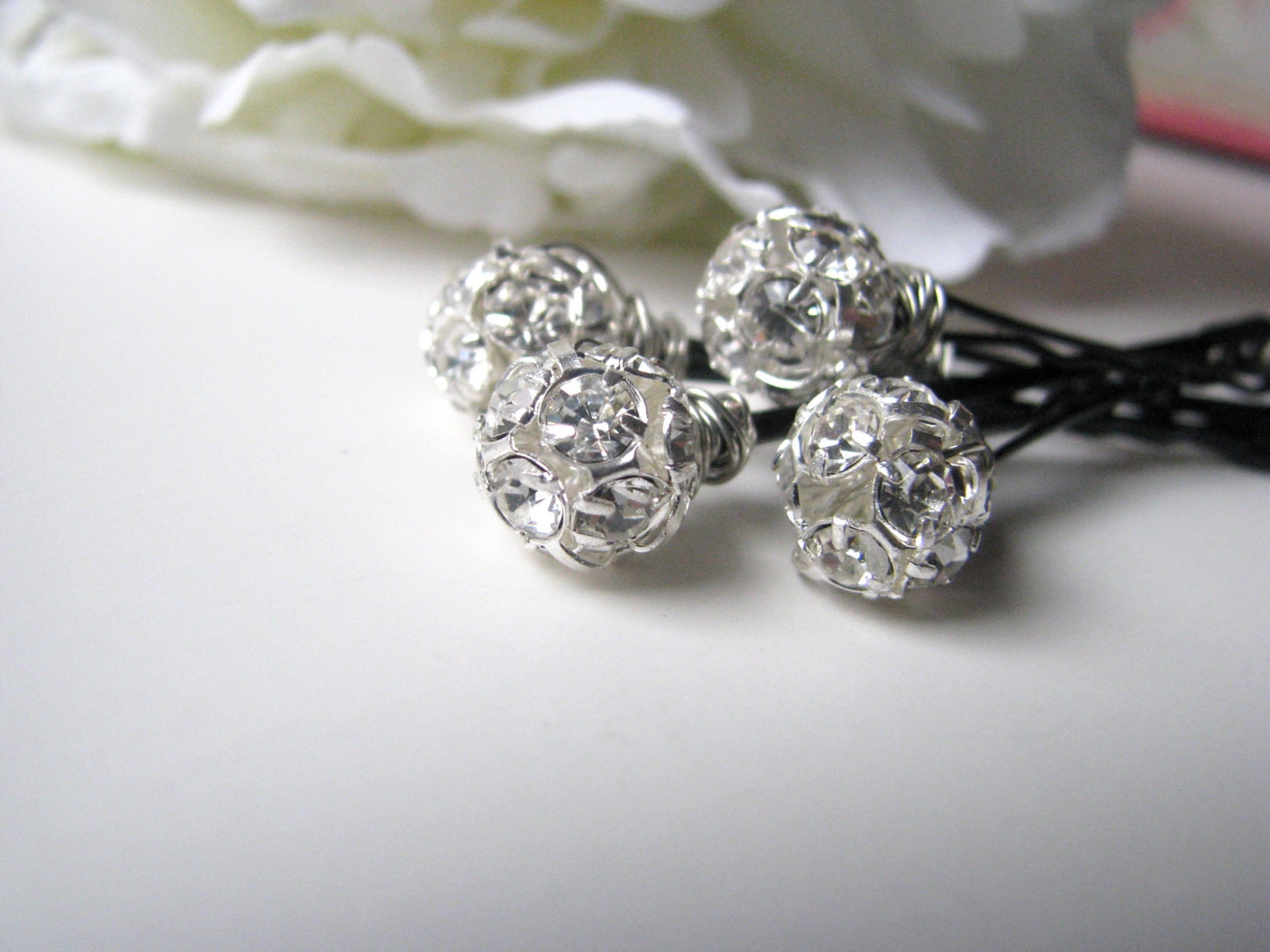 Crystal Rhinestone Hair Pin Set Wedding | Etsy