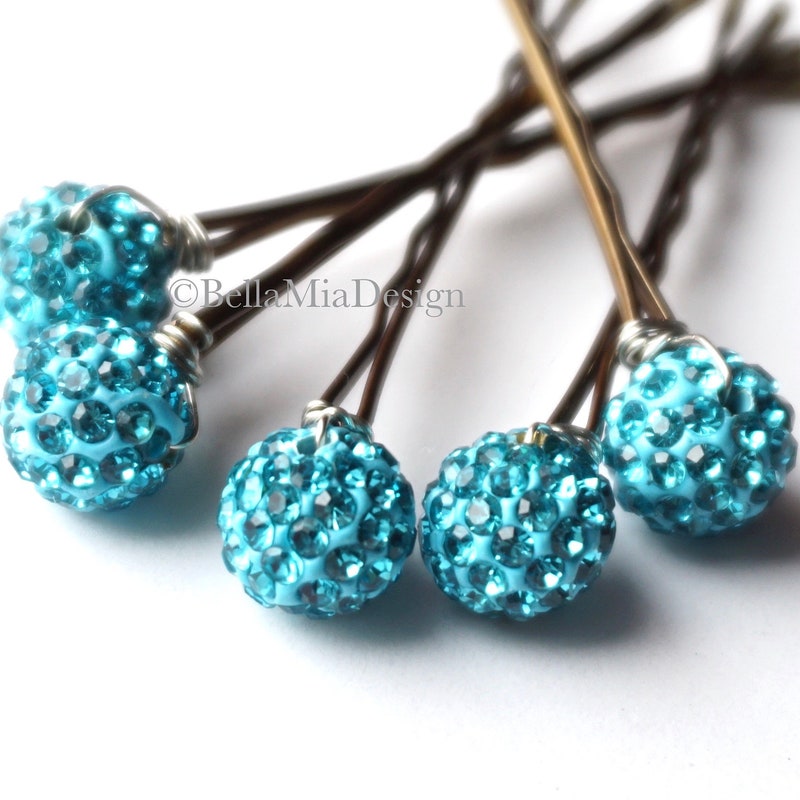 Blue Rhinestone Pin - Etsy