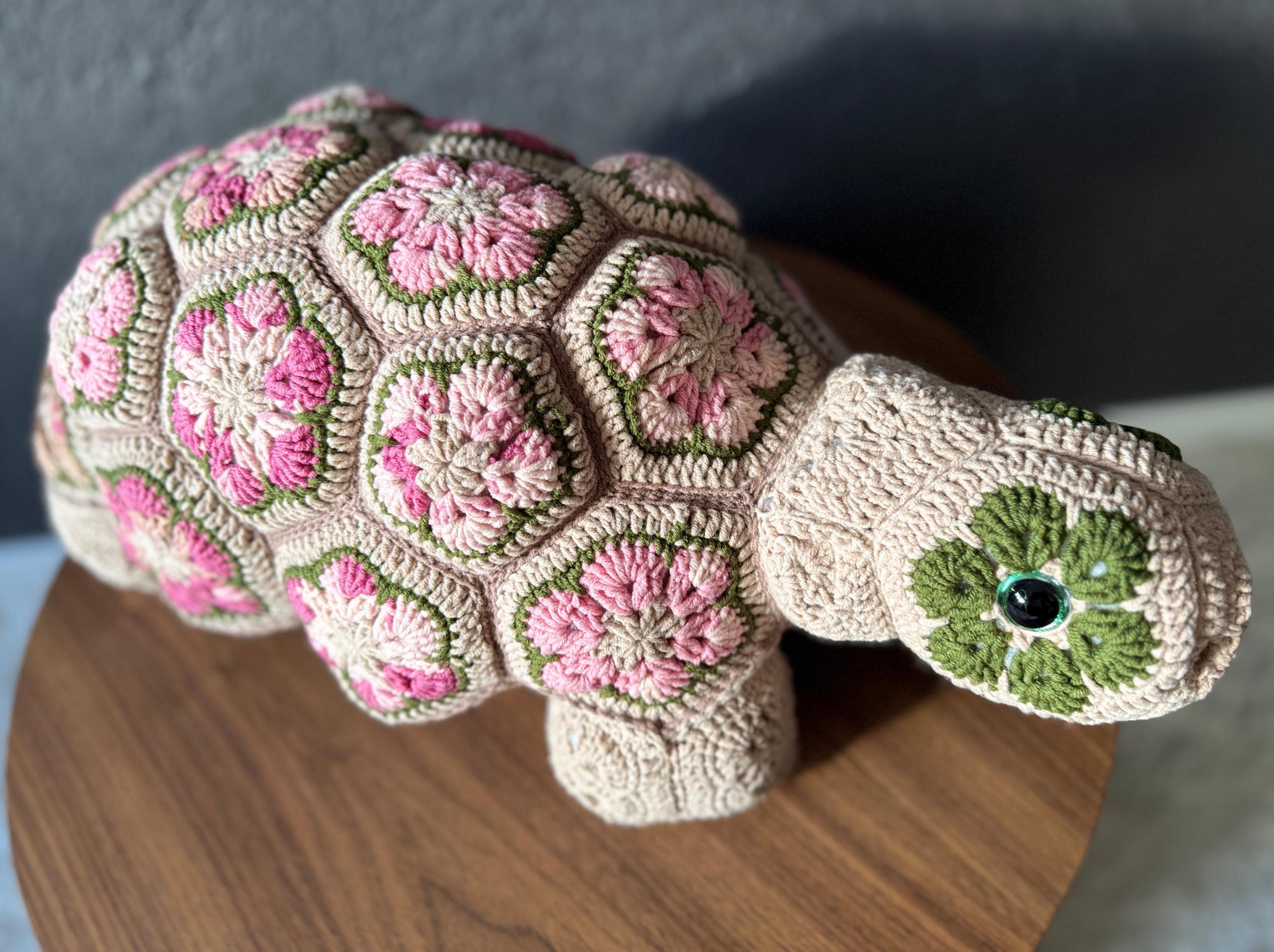 Tortoise Crochet Pattern PDF | Amigurumi Turtle With African Flowers - Etsy