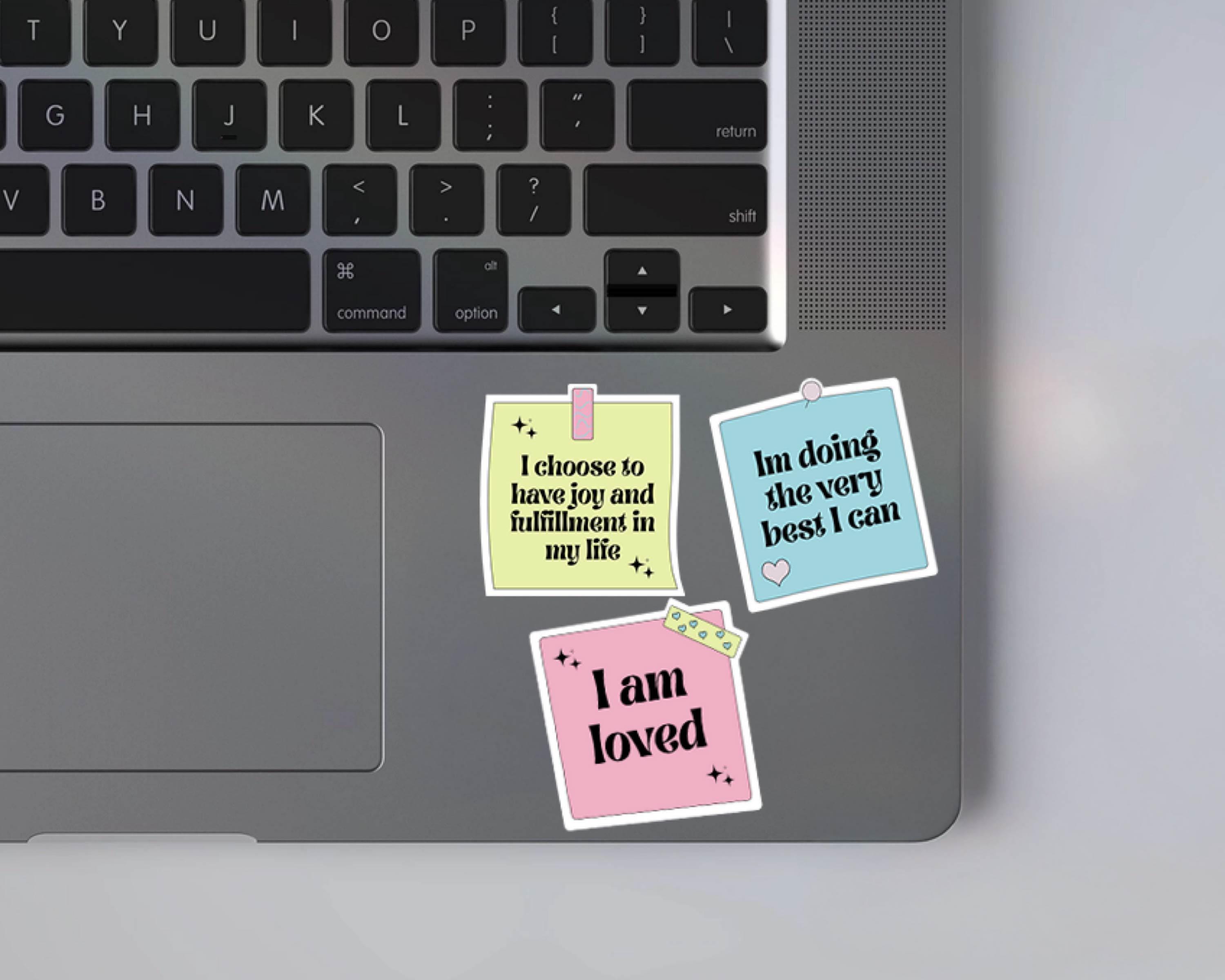 Affirmation Sticky Notes PNG – Printable Motivational Stickers | Self ...