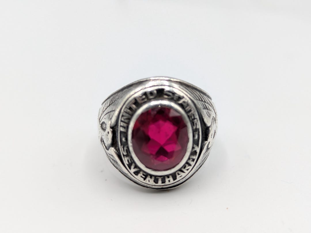 Vintage Military US Army Ring - Etsy