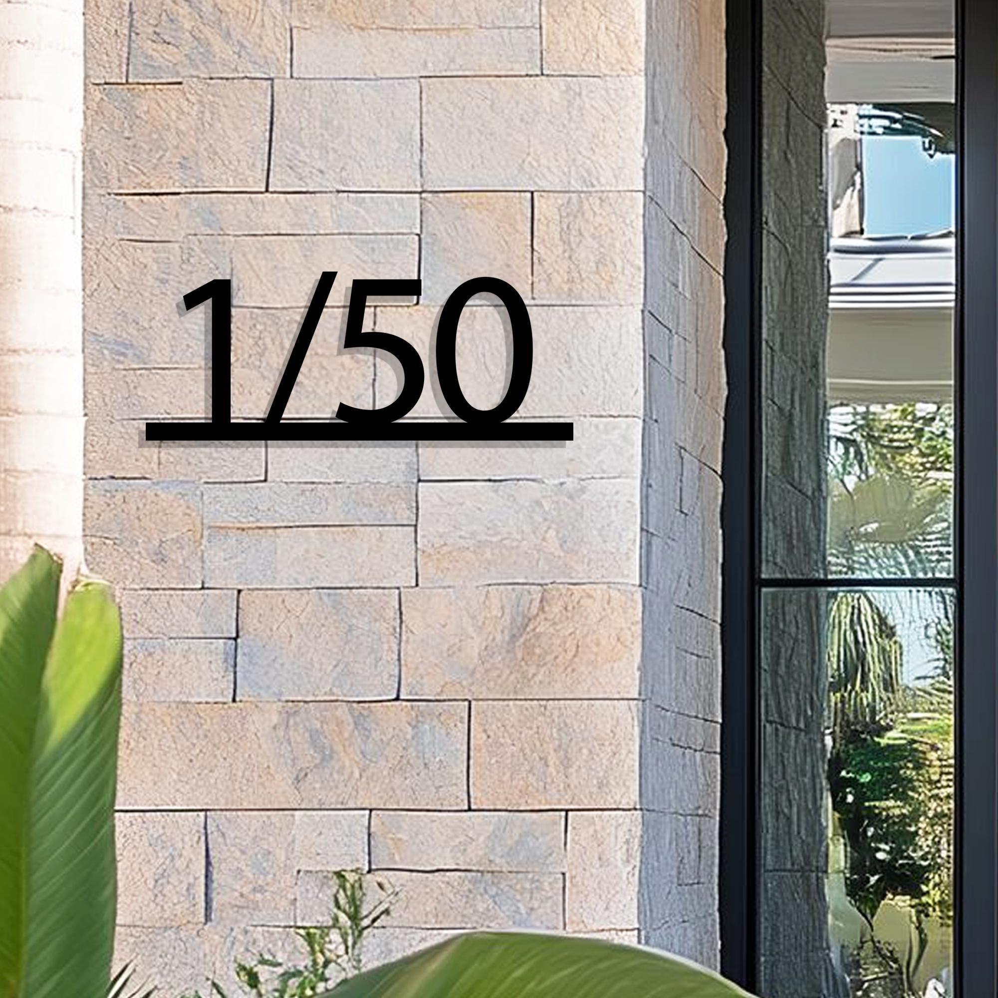 Modern House Number Sign, Custom House Number, Metal Address Sign ...