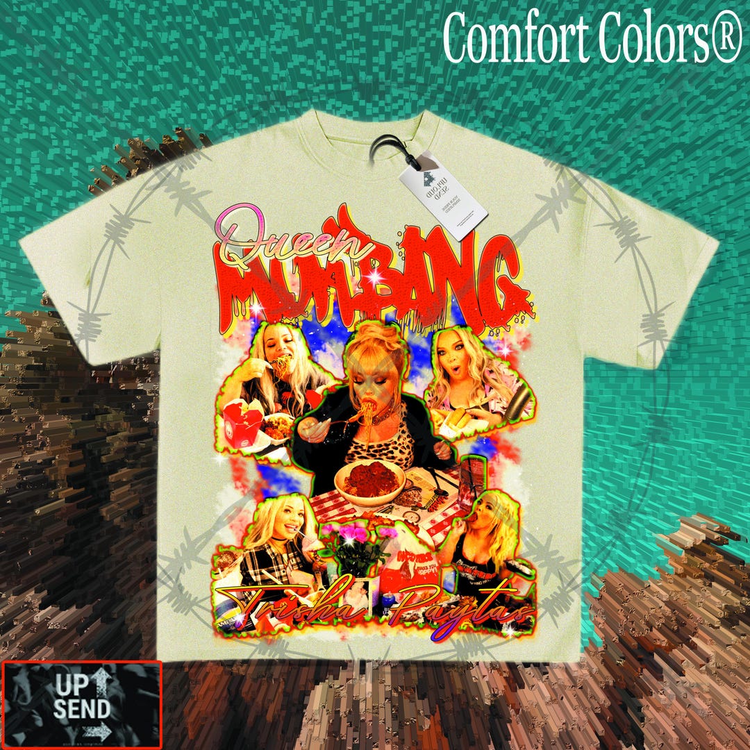 Trisha Paytas Mukbang T-shirt - Vintage 'queen of Eating Show' Graphic ...