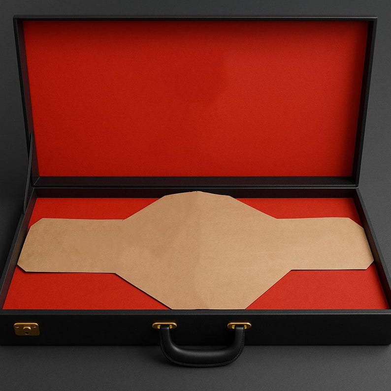 Custom Wrestling Belt Briefcase – Wooden Championship Storage & Display ...