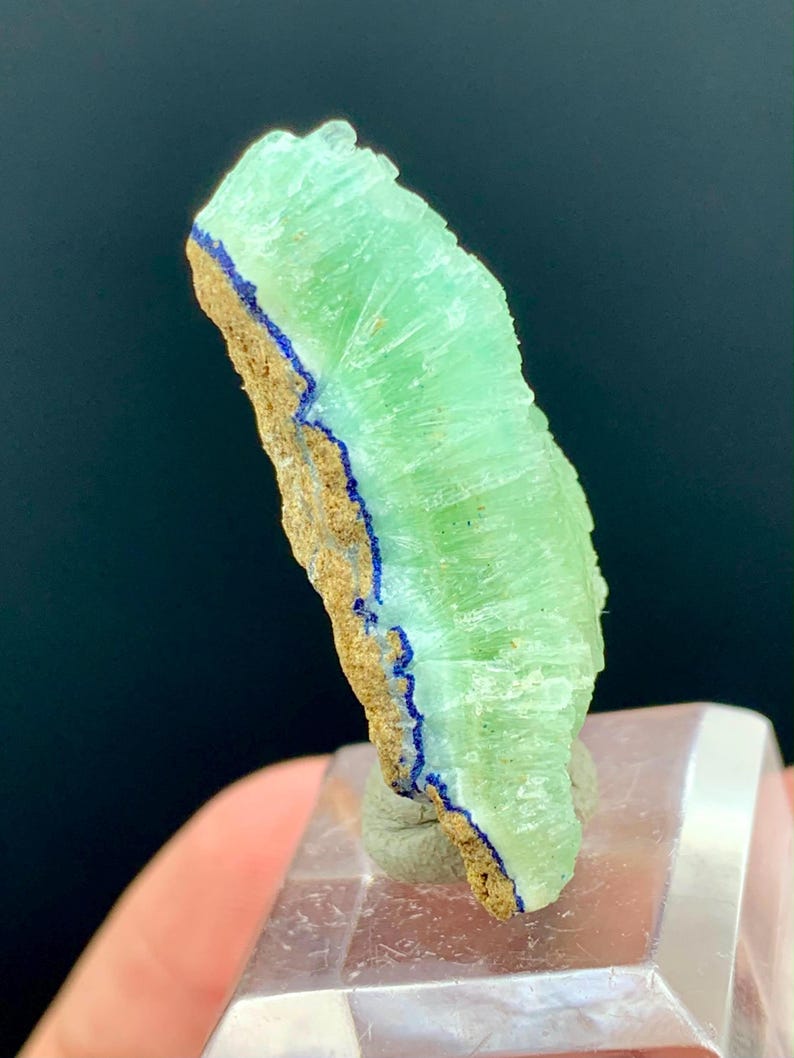 Natural Blue Aragonite Azurite Matrix Crystal Specimen (pakistan) 9.16g ...