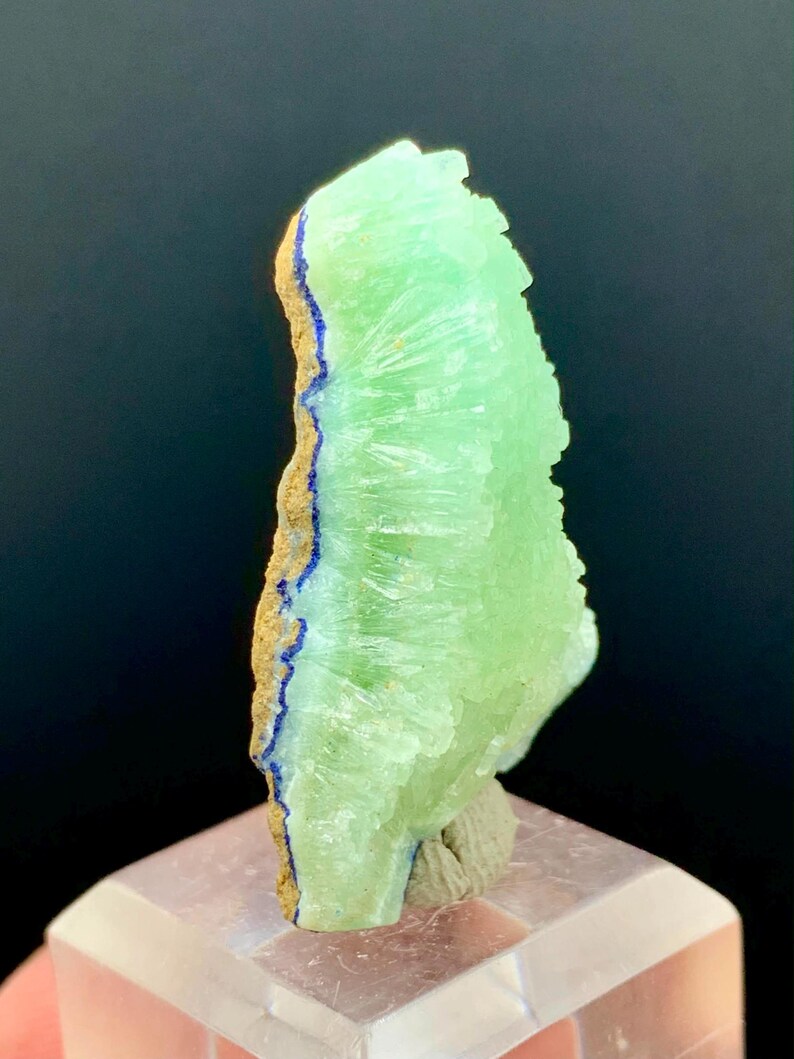 Natural Blue Aragonite Azurite Matrix Crystal Specimen (pakistan) 9.16g ...