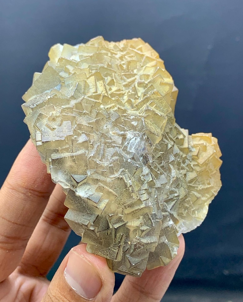 Cubic Fluorite Crystal Specimen, Baluchistan Pakistan (328 Grams) - Etsy