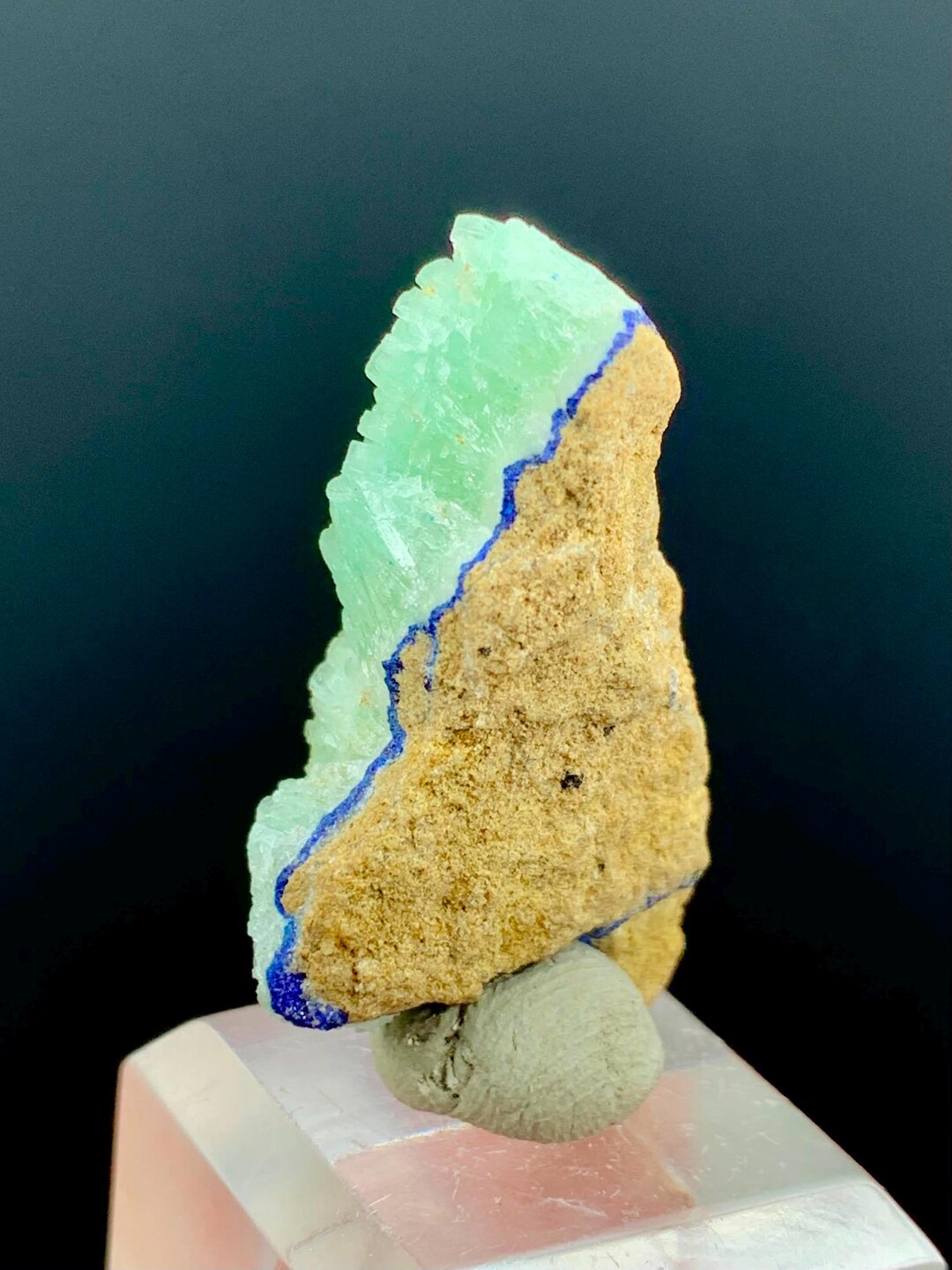 Natural Blue Aragonite Azurite Matrix Crystal Specimen (pakistan) 9.16g ...