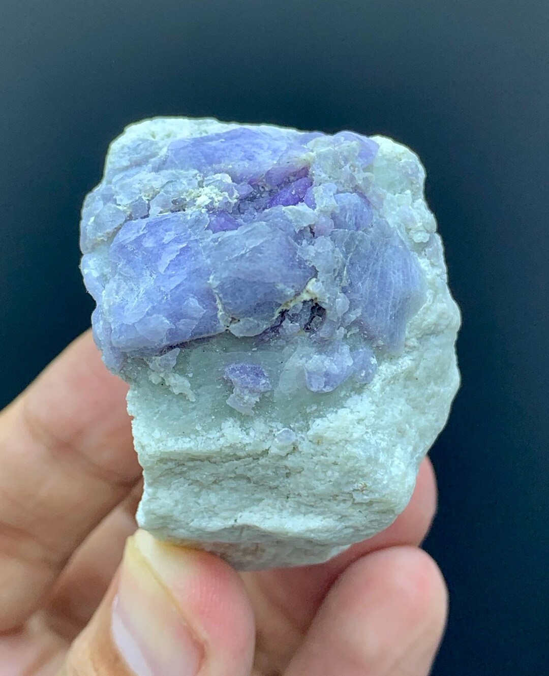 Fluorescent Hackmanite Crystal With Mica : Raw Afghan Mineral, 94 Grams ...