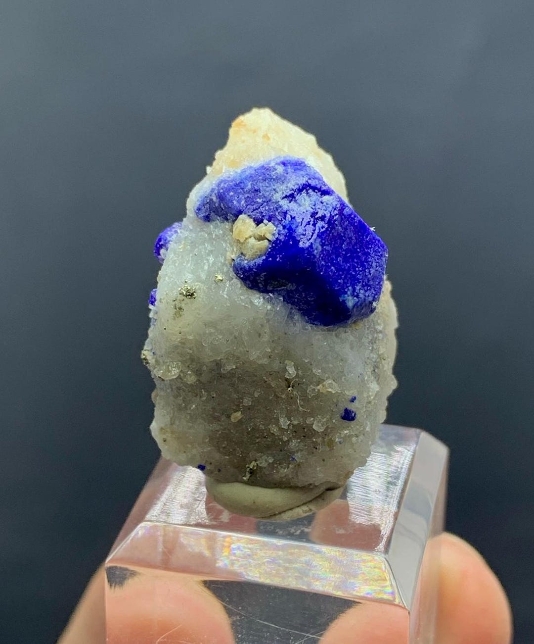 Raw Lazurite Crystal Specimen: Natural Blue Mineral From Afghanistan ...