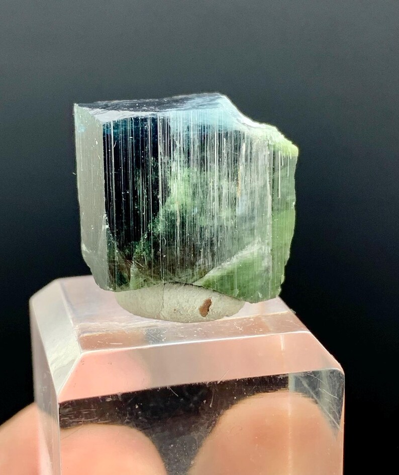 Natural Bi Color Tourmaline Crystal Blue From Afghanistan, 6 Gram - Etsy
