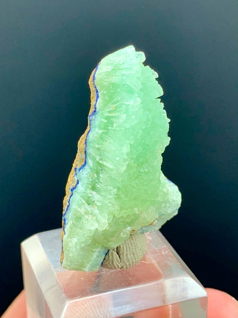 Natural Blue Aragonite Azurite Matrix Crystal Specimen (pakistan) 9.16g ...