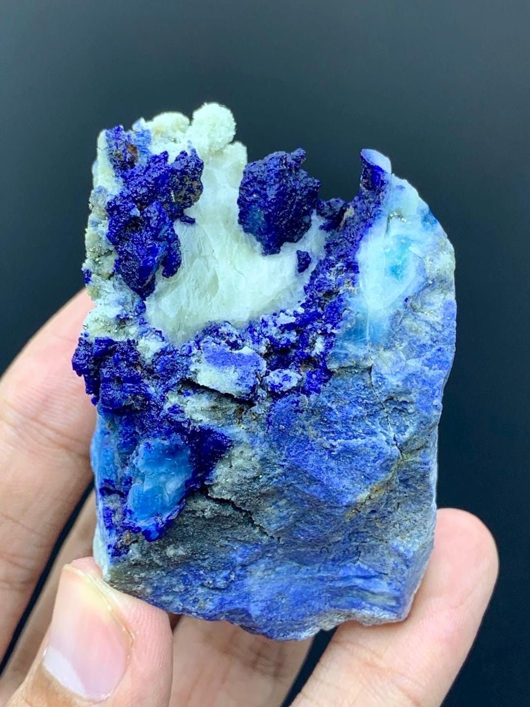 Blue Lazurite Lapis Lazuli Crystals Specimen Raw Mineral From ...