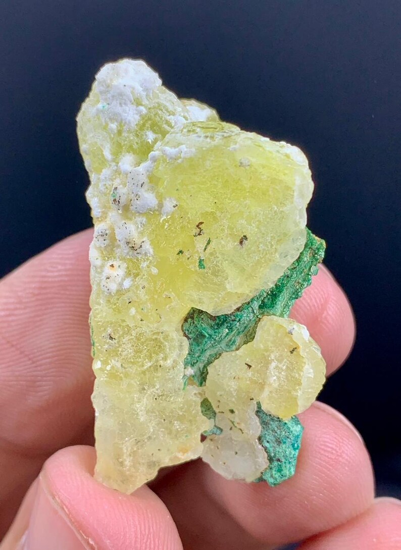 Very Rare Blue and Yellow Color Brucite Crystal Specimen From ...