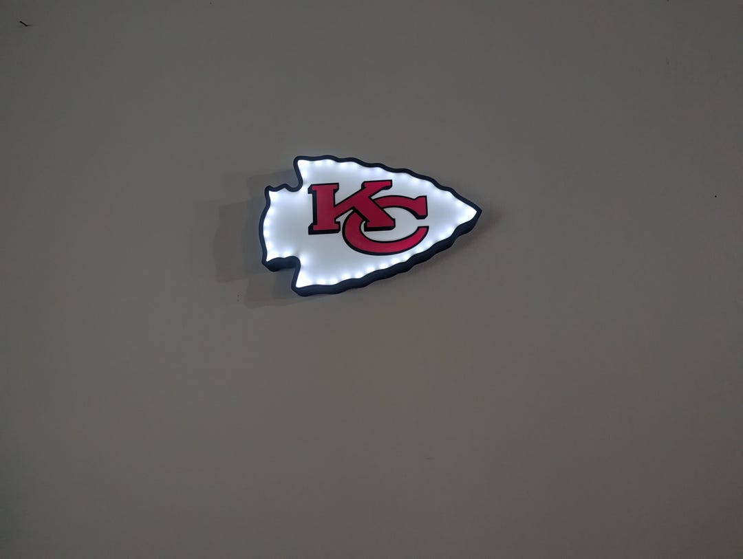 Kansas City Chiefs LED Lightbox - Etsy