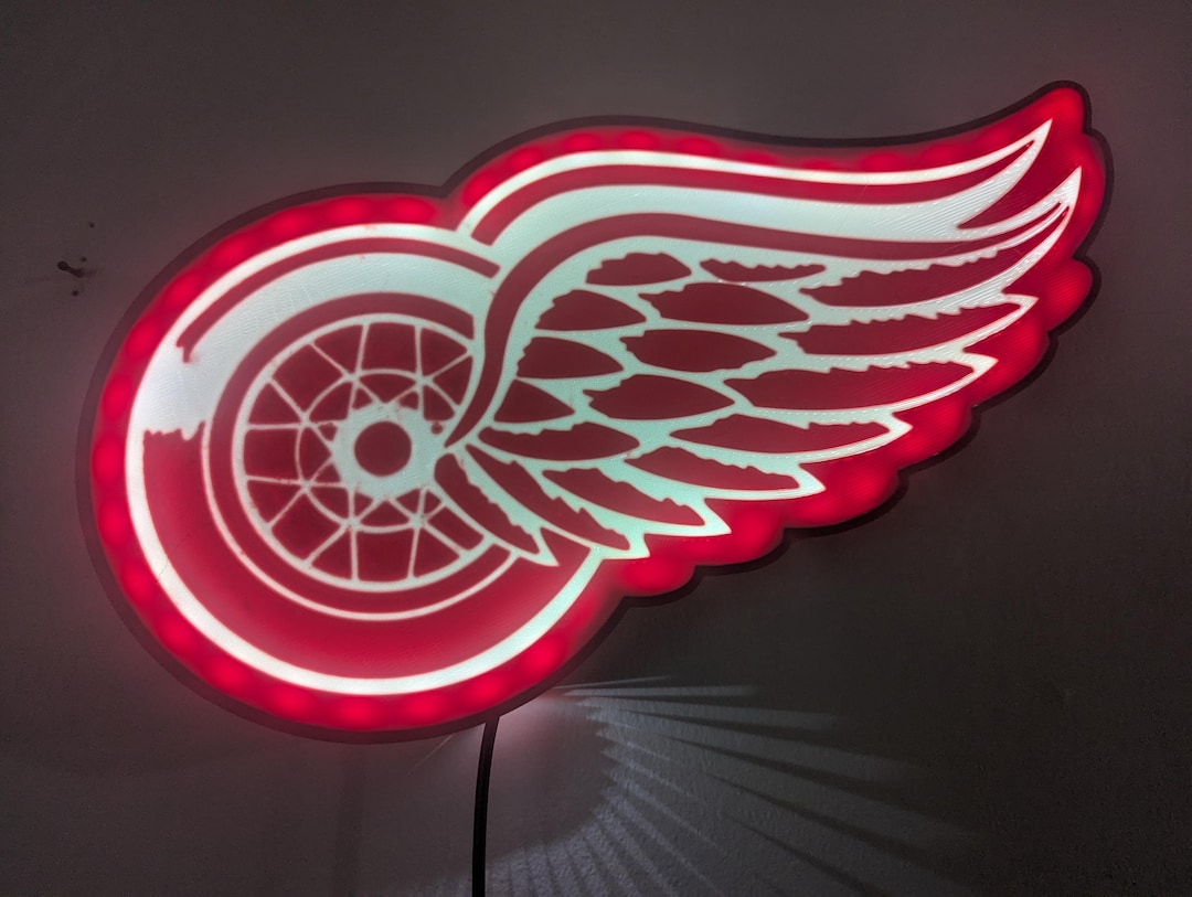 Detroit Red Wings LED Lightbox - Etsy