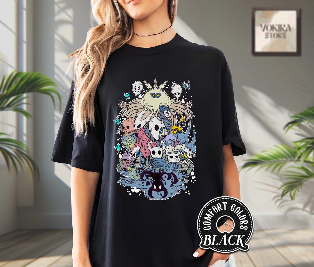 Hollow Knight Silksong Comfort Color Shirt - Video Game Tshirt,gaming ...