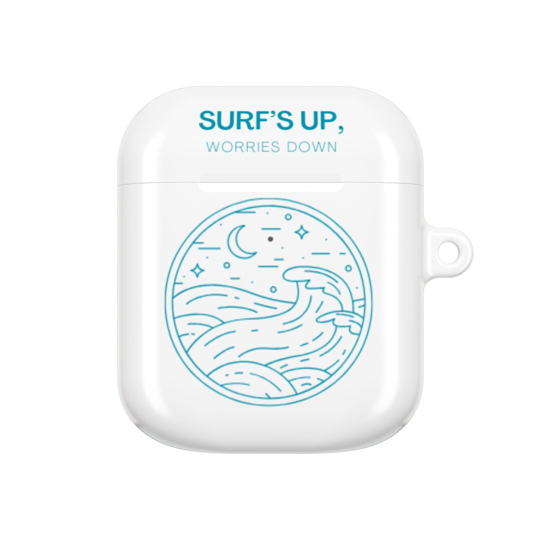 Surf's up AirPod Case - Coastal Vibe, Ocean Lover Gift, Beach Accessory ...