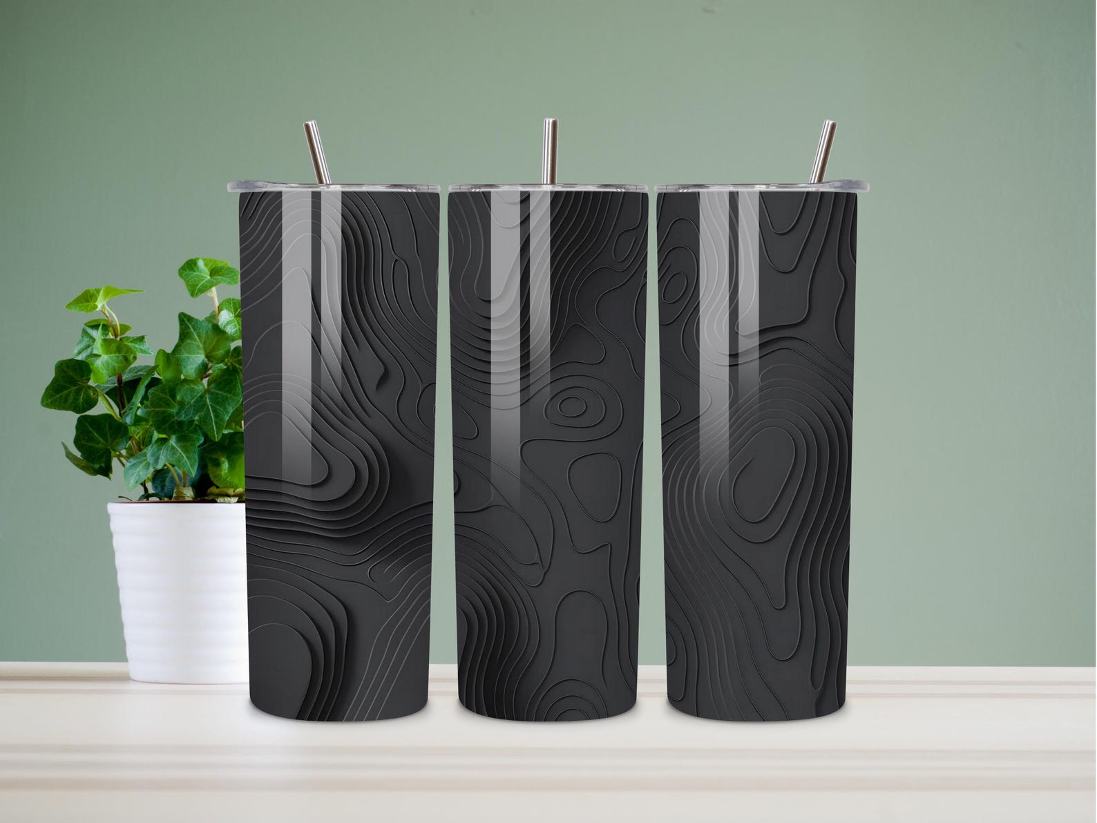 3D Cartography Tumbler PNG | Matte Map Sublimation Design (digital ...