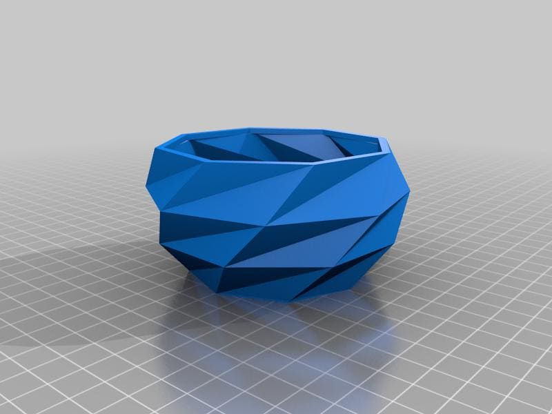 Wide Top Low Poly Planter Pot 3d Printed - Etsy
