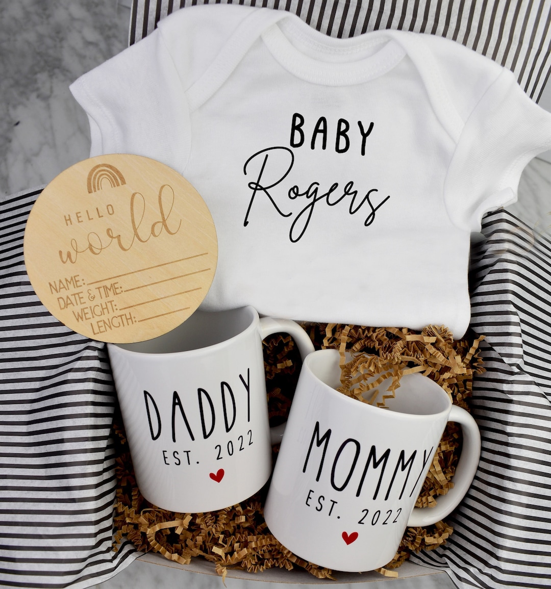 Gift for New Parents, Mom to Be Gifts, Mom and Dad Mug Set, Box Set ...
