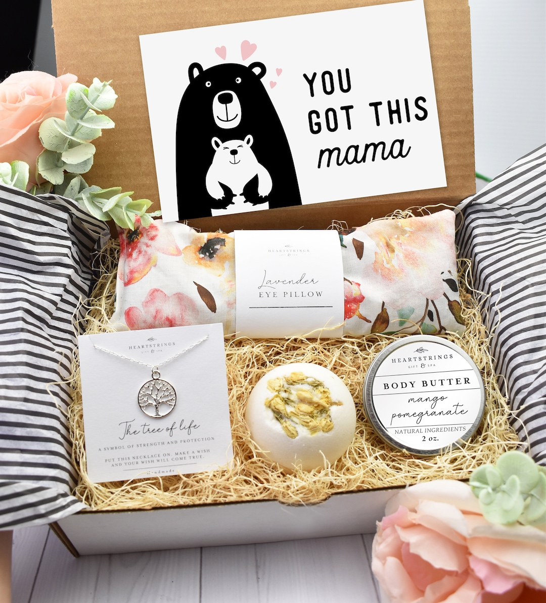 Postpartum Care Package Baby Shower Gift Handcrafted Organic Skincare ...
