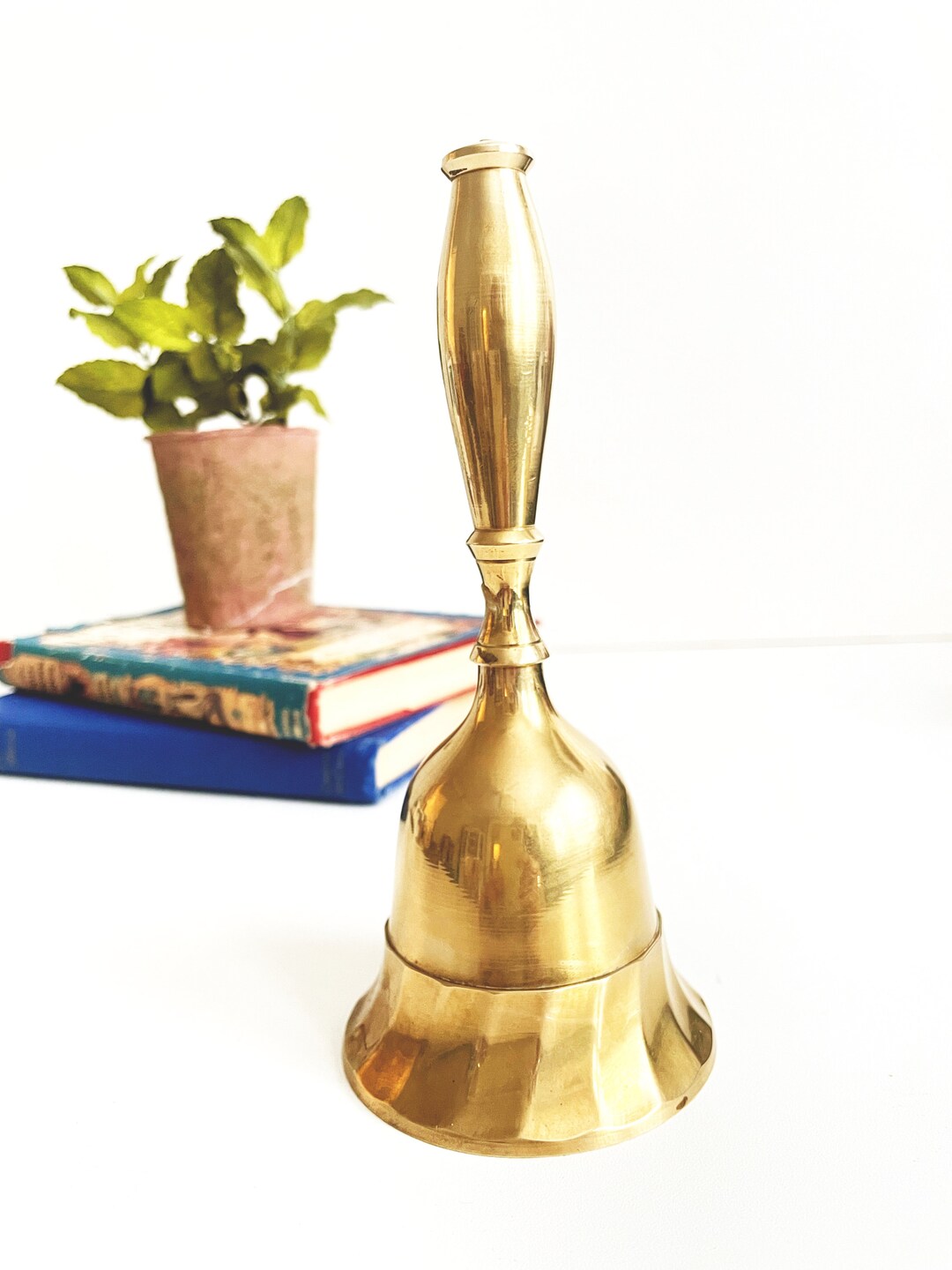 Vintage Brass Hotel Bell: Old School Hand Bell - Etsy