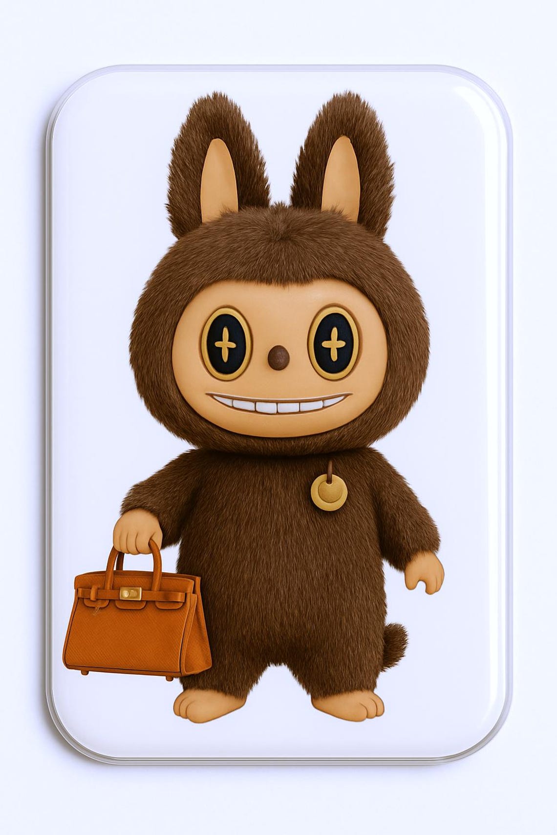 Cute “LABUBU” Resin Dome Sticker – Waterproof, Uv-resistant Vinyl Decal ...