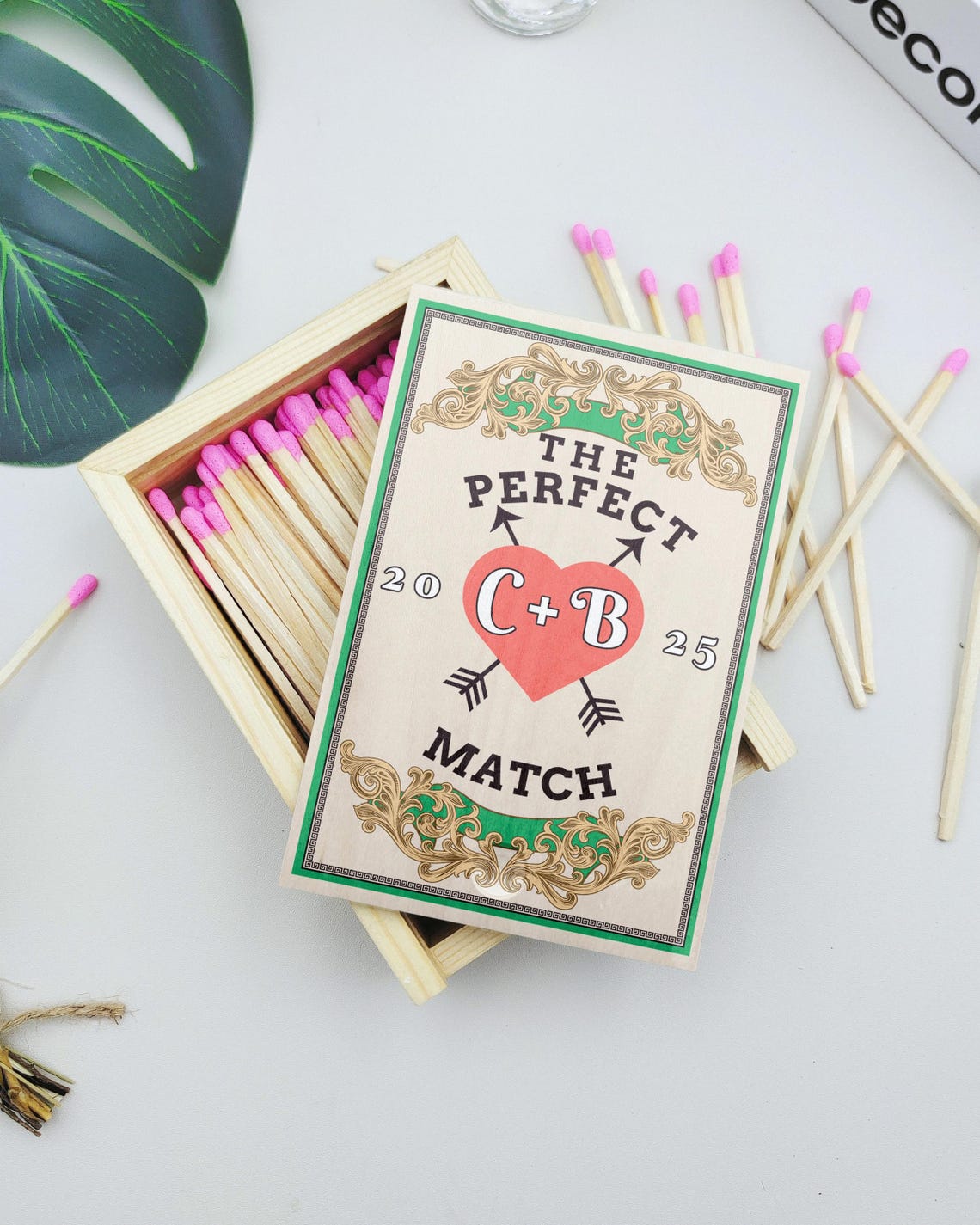 Wedding Custom Large Couple Matchbox, the Perfect Match Gifts for ...