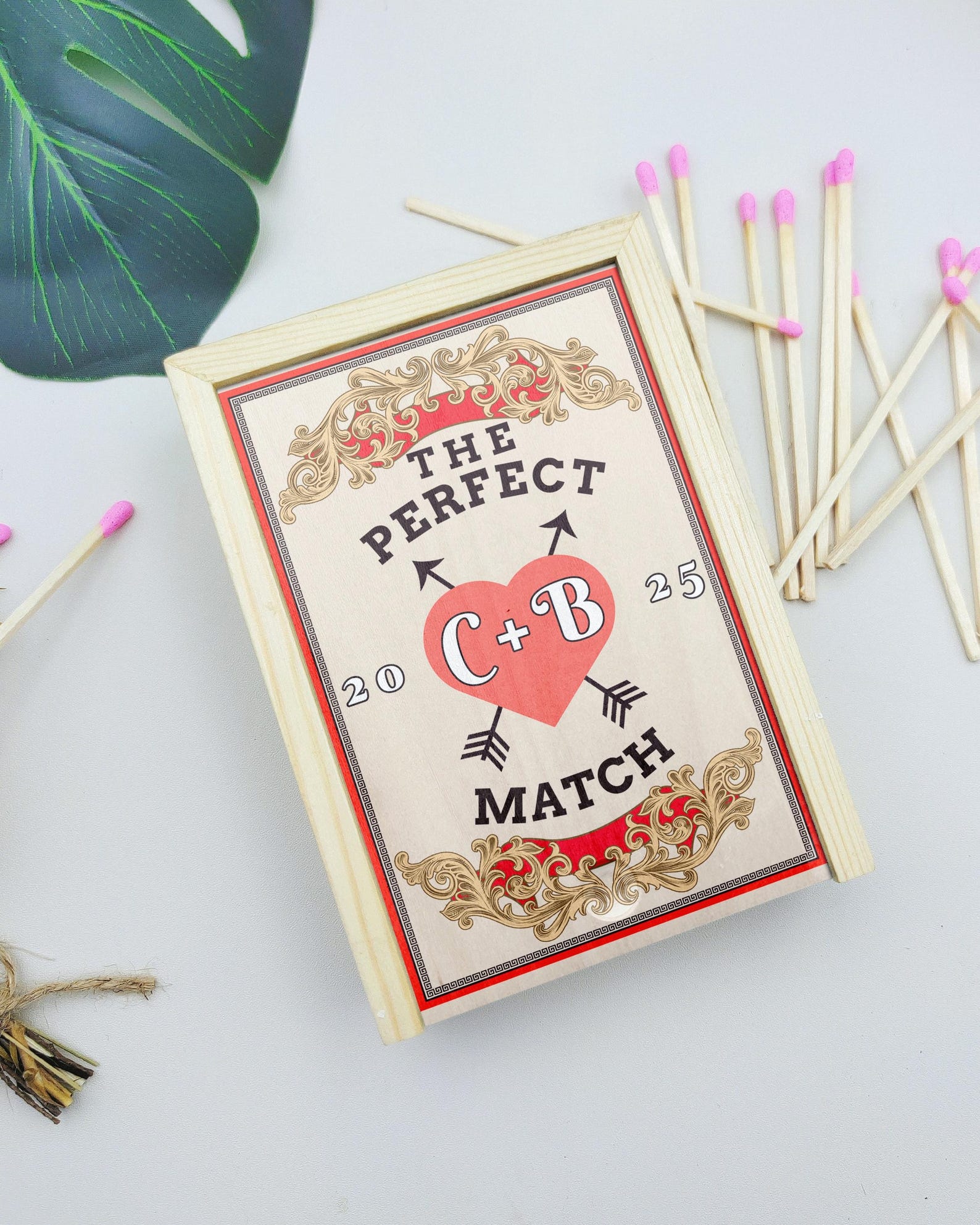Wedding Custom Large Couple Matchbox, the Perfect Match Gifts for ...