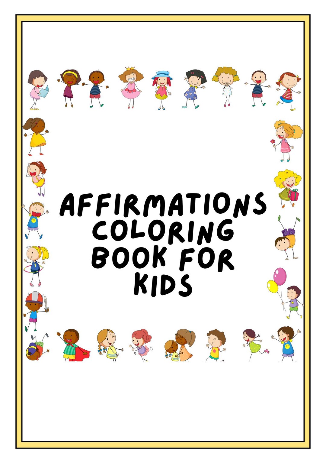 Affirmations Coloring Book for Kids – Positive Self-esteem & Confidence ...