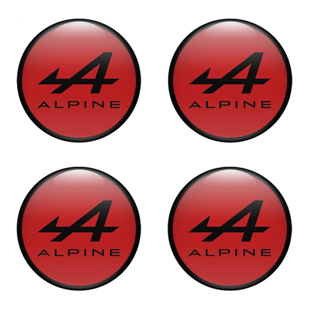 ALPINЕ Badge Decal High-quality Vinyl Emblem Car Wheels & Body 3D Domed ...