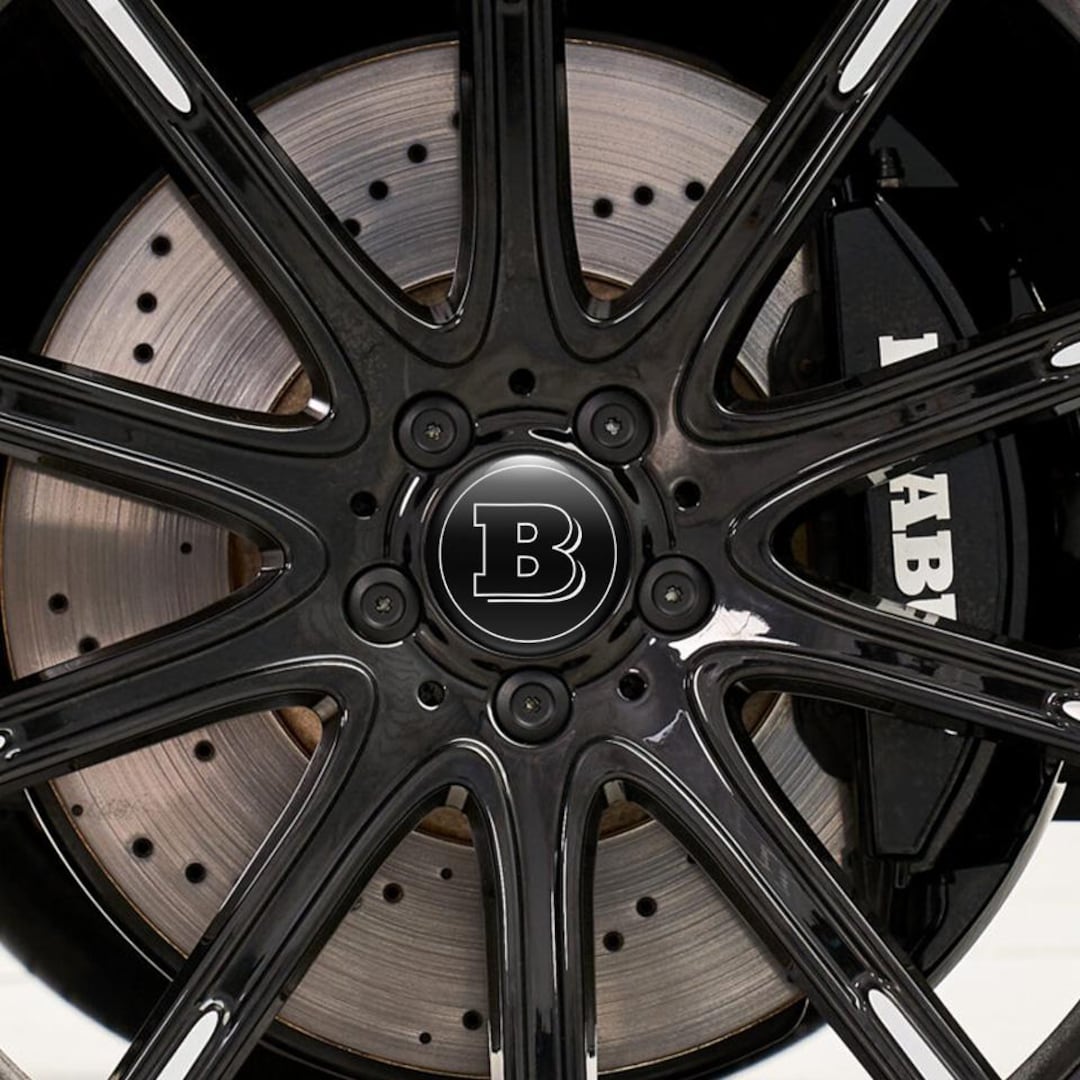 Brabus Wheel Center Cap Stickers: 61mm 3D Domed Car Decal Set - Etsy