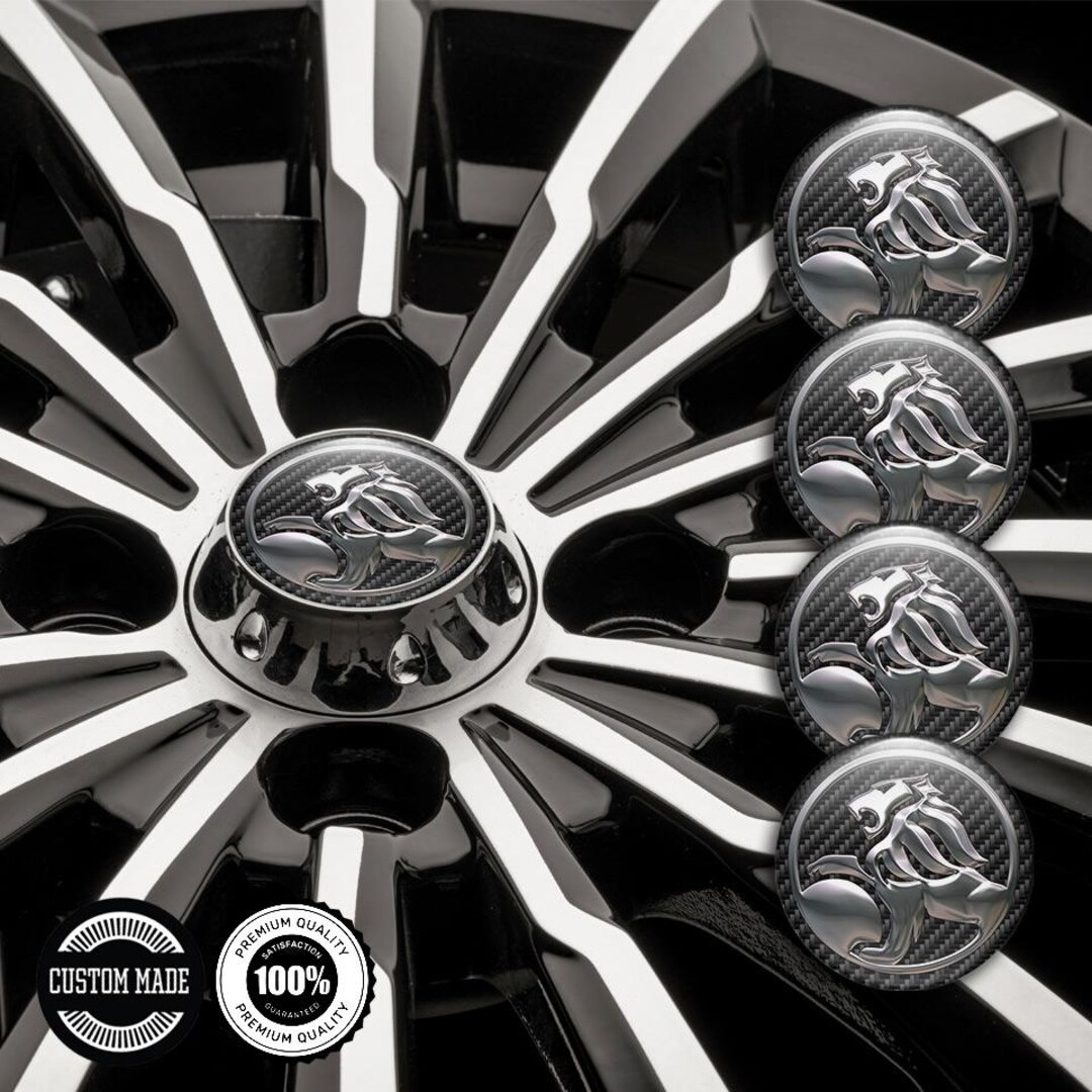 Holden Wheel Sticker Cap Badge Set for Car Wheels - Waterproof 3D Domed ...