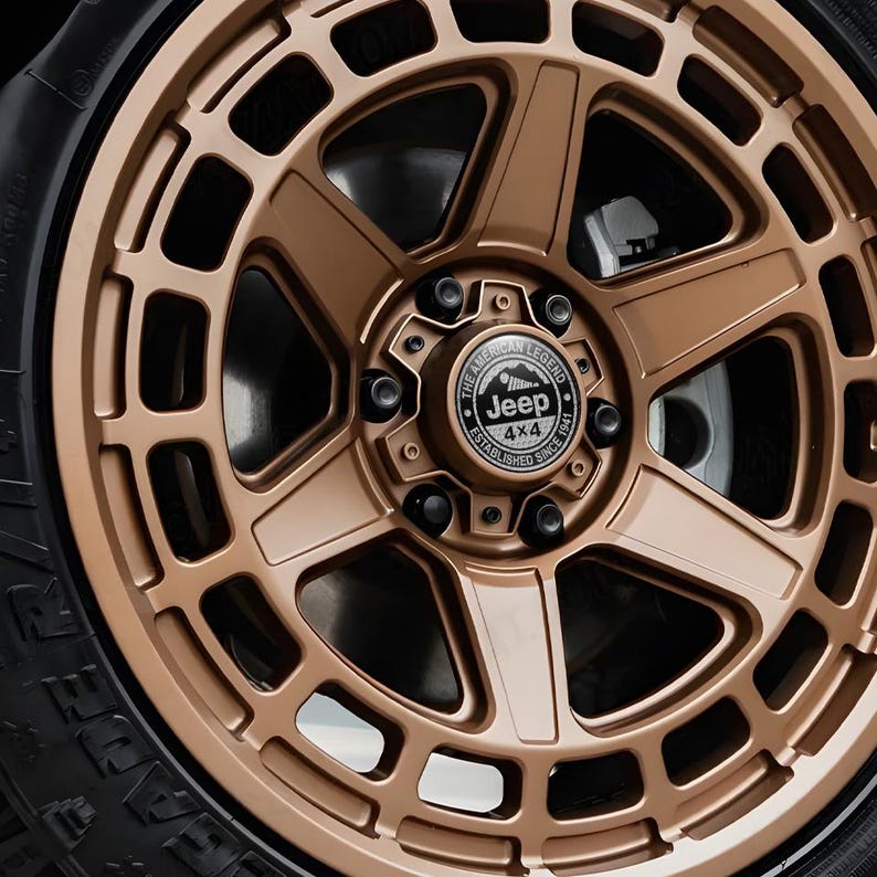 Jeep Wheel Center Cap Stickers – Trail Rated Domed Decals | Custom ...