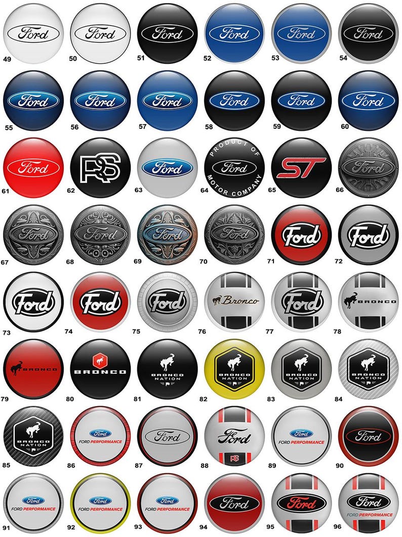 Raptor Wheel Center Cap Sticker Set of 4 - Waterproof 3D Domed Decals ...