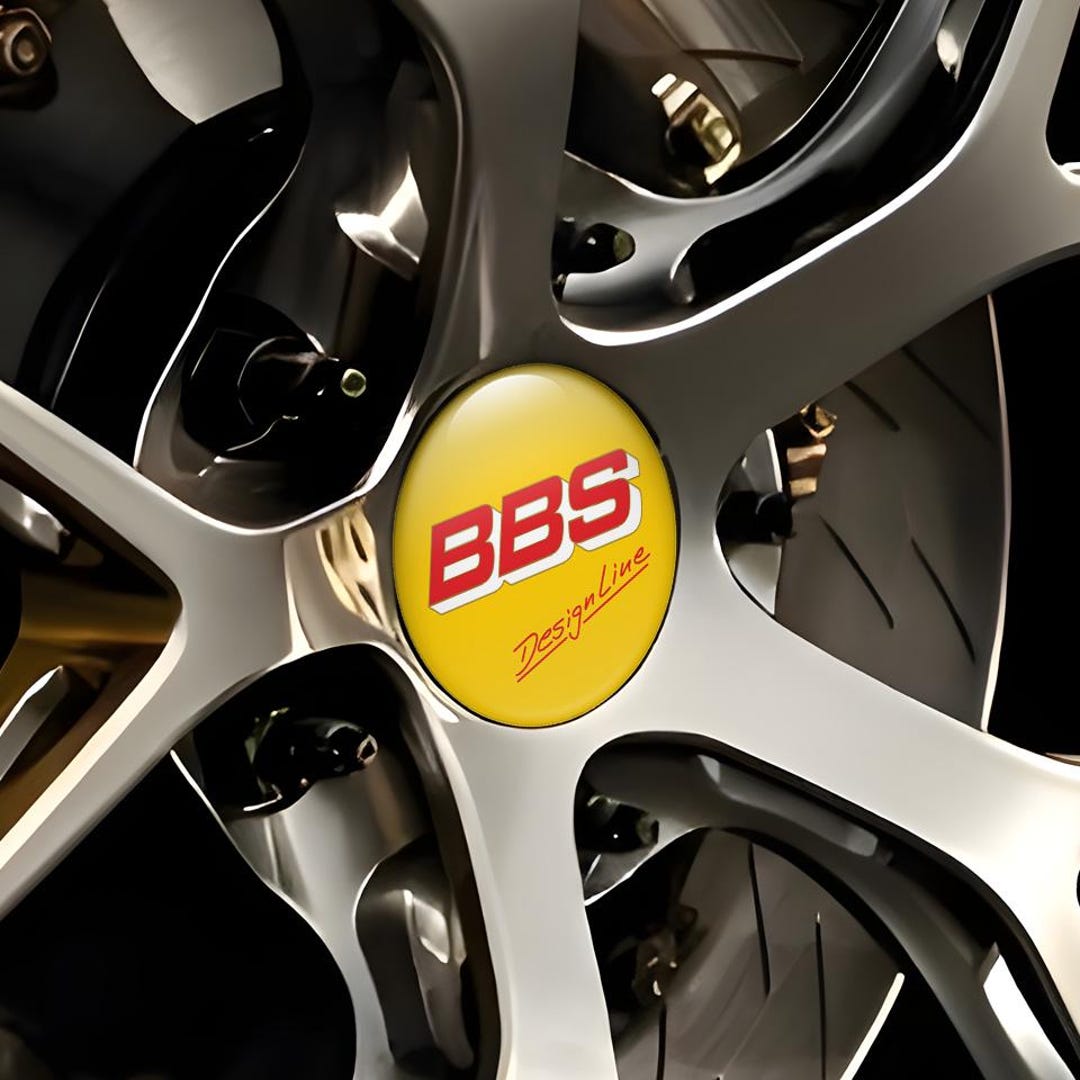 BBS Wheel Center Cap Decals: Custom 3D Resin Stickers (set of 4 ...