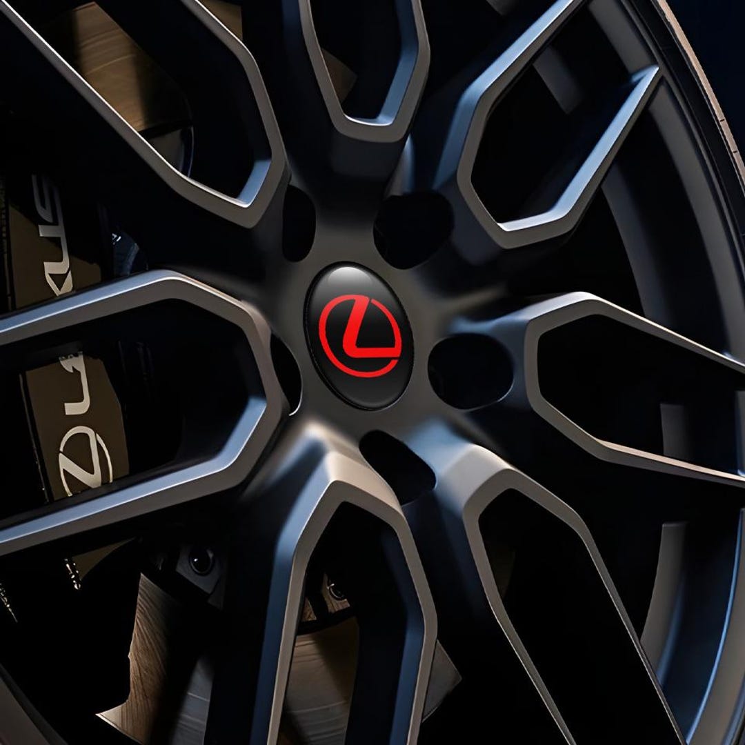 Lexus Wheel Center Cap Decals: 3D Resin Stickers, Set of 4 - Etsy