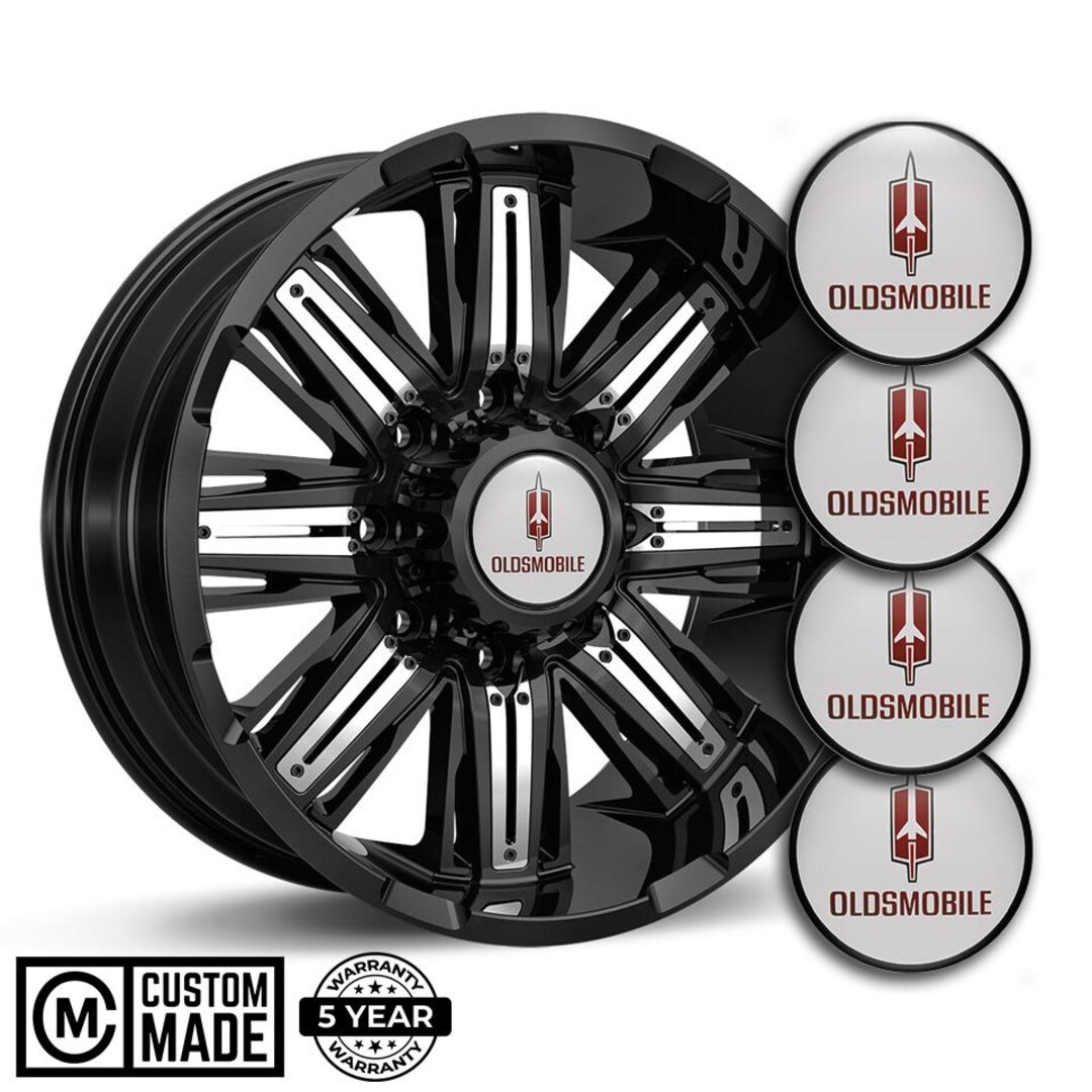 Oldsmobile Cutlass Wheel Center Cap Decals: 60mm Resin Dome Stickers ...