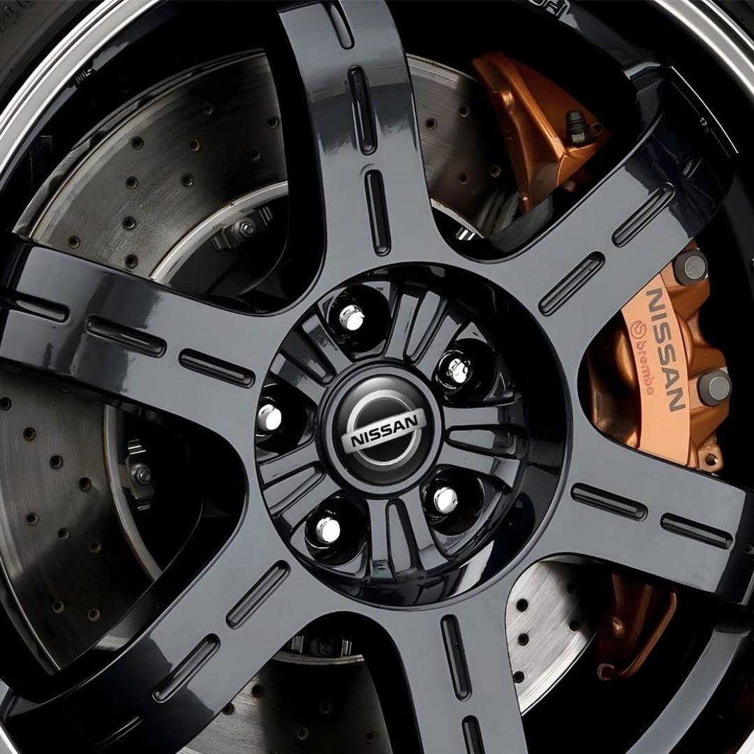 Datsun 240z Wheel Center Cap Stickers: 3D Domed Waterproof Decals - 4 ...