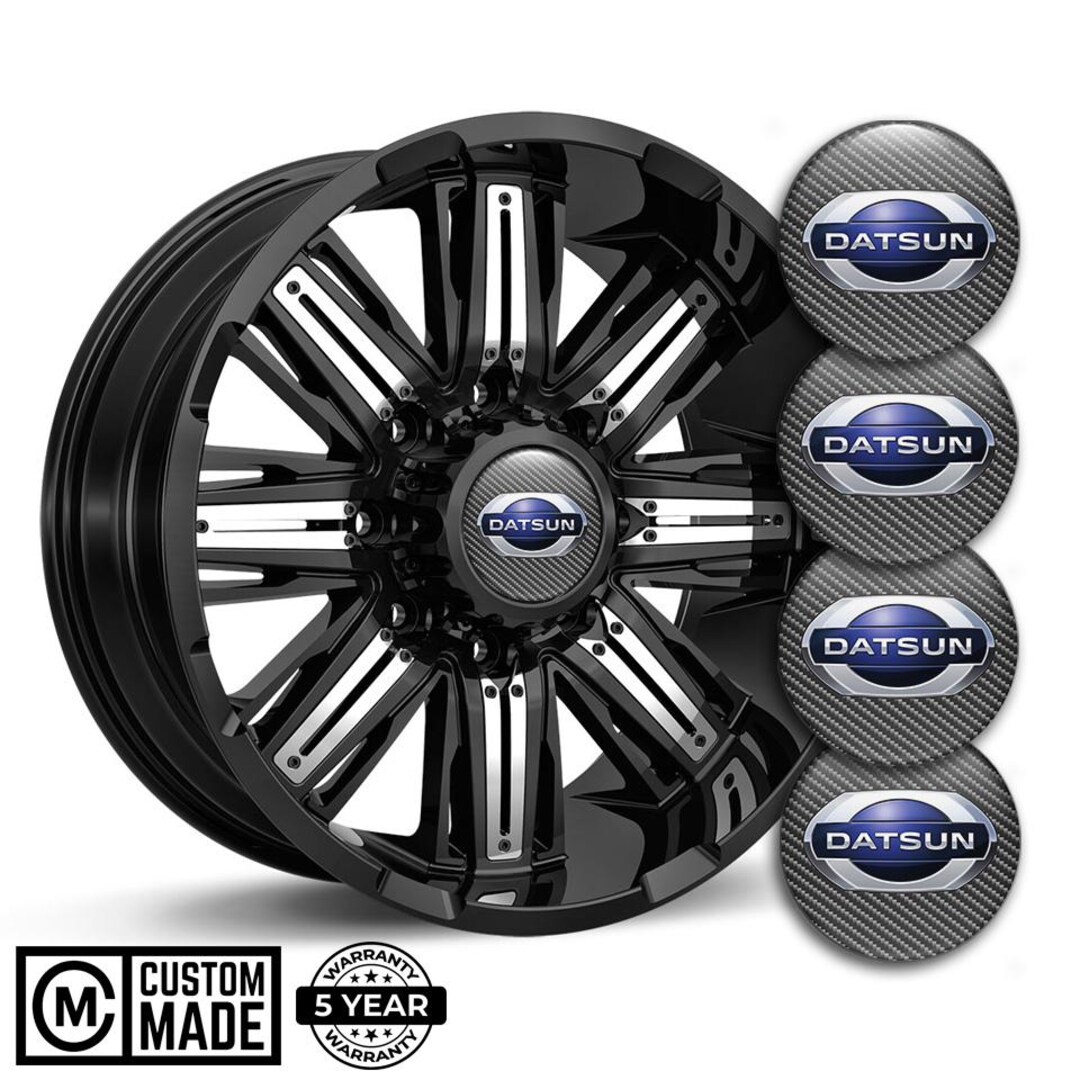 Datsun 240Z Wheels Center Cap Stickers Waterproof 3D Domed Custom ...