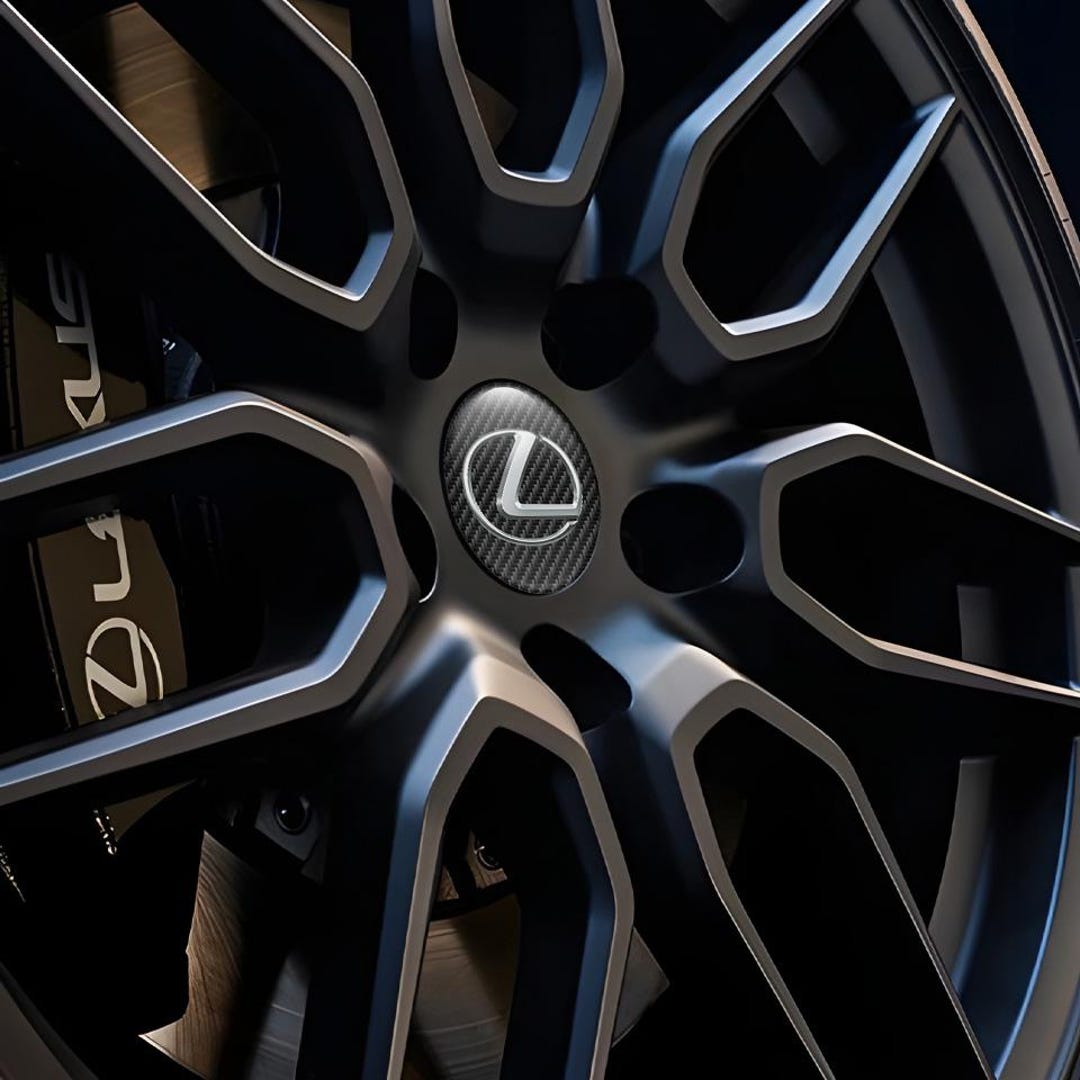 Lexus Wheel Center Cap Decals: 3D Resin Stickers, Custom Fit (set of 4 ...
