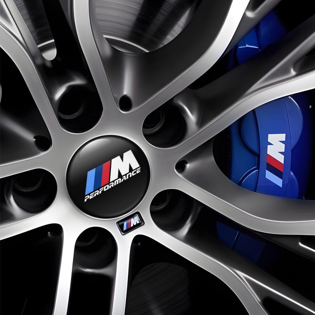 BMW M-performance Wheel Center Cap Decals | M Power Badge | Waterproof ...